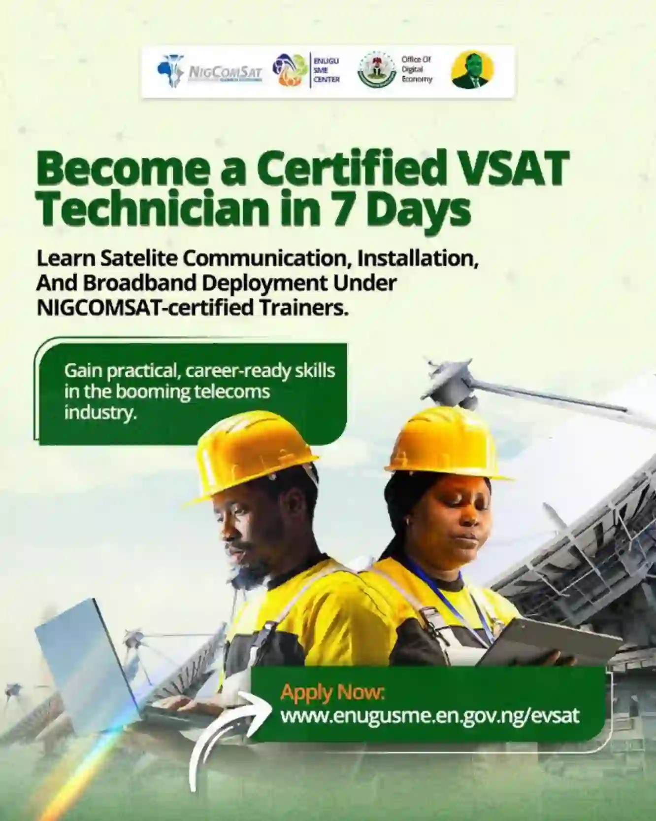 Enugu launches free VSAT training program 2025
